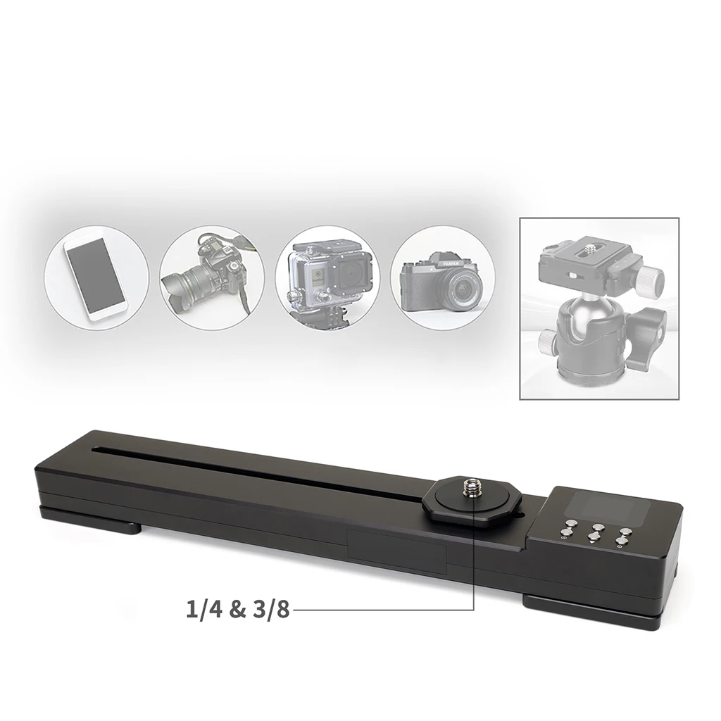 38cm-Portable-Rail-Tracker-Professional-Slider-1-4-3-8-Screw-for-Tripod ...