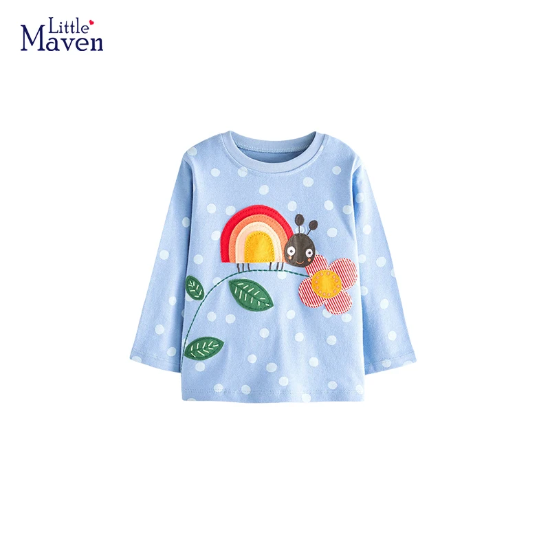 Little-maven-2023-Kids-Clothes-Girls-Children-s-Clothing-Tops-Cartoon ...