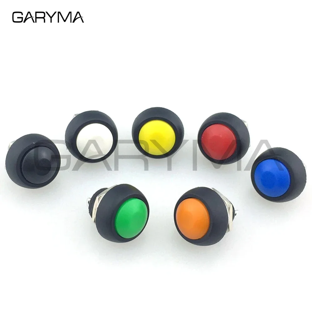 12mm-Push-Button-Switch-ON-OFF-Red-Green-Blue-Yellow-White-Black-Orange ...