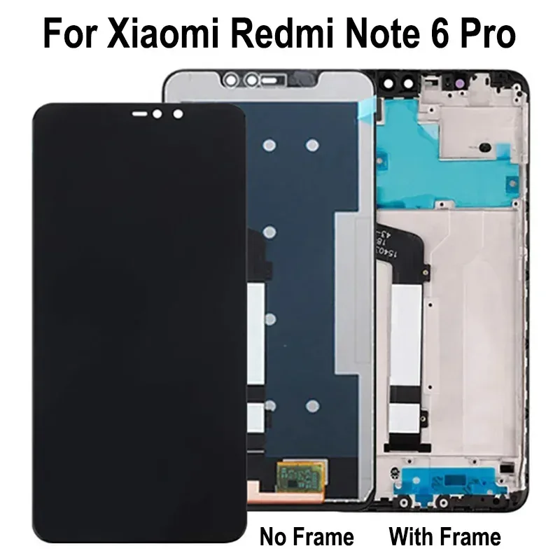 phone LCD Display For Redmi Note 6 Pro Touch Screen Digitizer Assembly ...