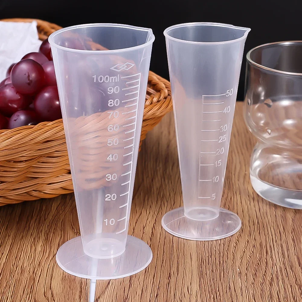 50-100ML-Transparent-Graduated-Measuring-Cup-Plastic-Triangular ...
