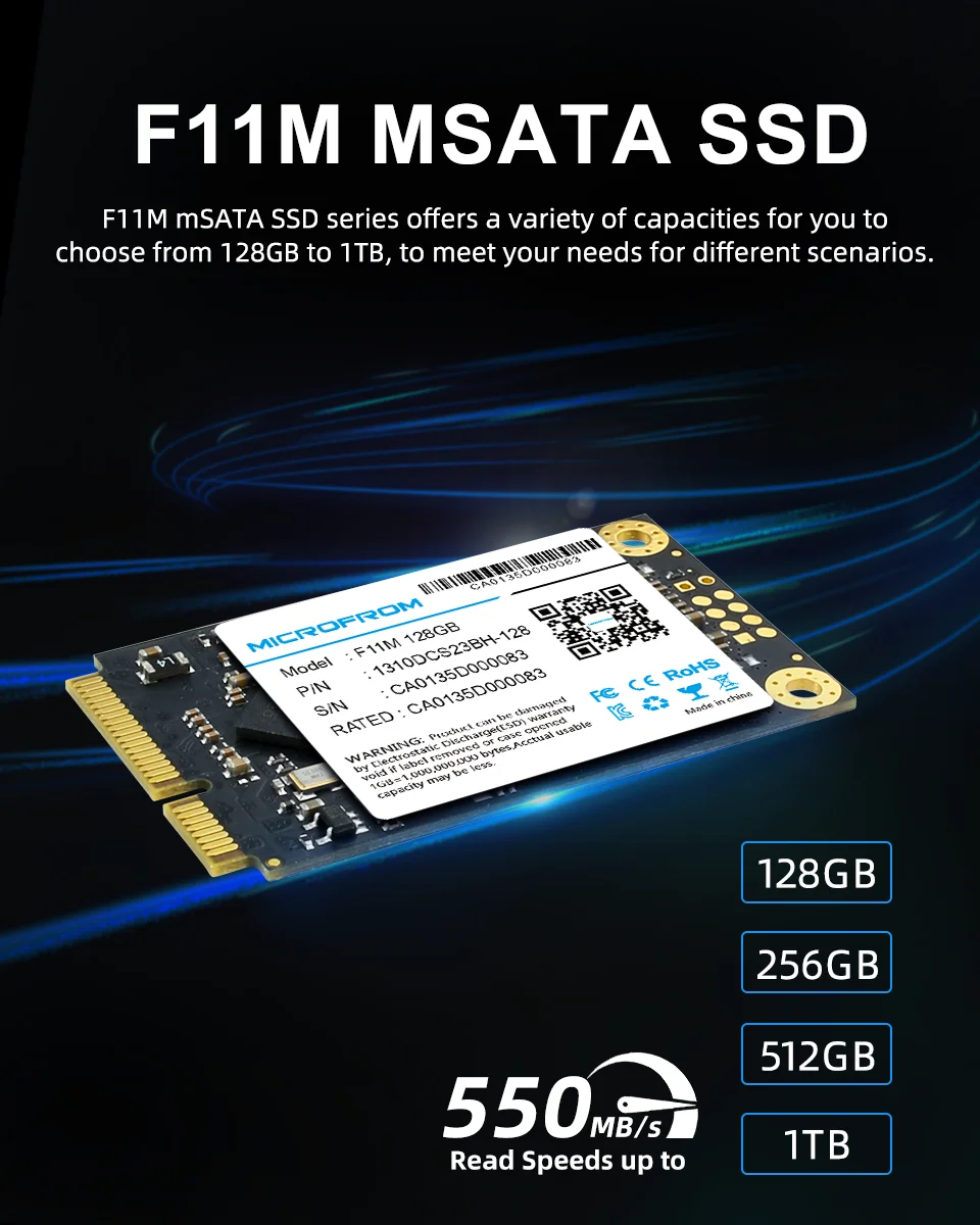 MicroFrom MSATA SSD 512GB Internal Solid State Drive 1TB 256GB 128GB ...