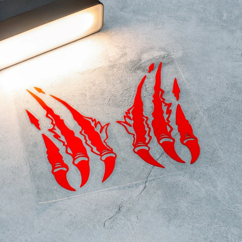 2PCS-Cool-Motorcycle-Stickers-Monster-Claw-Scratch-for-Cafe-Racer ...
