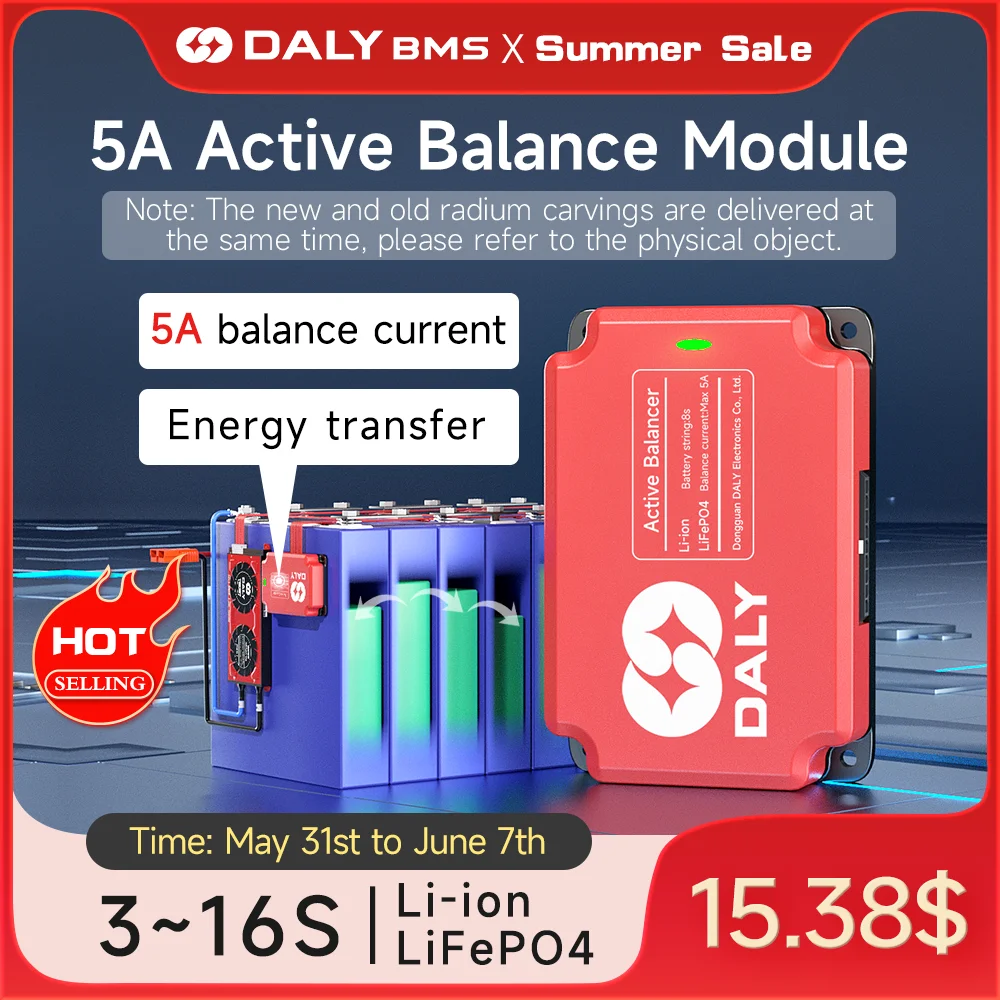 Daly-BMS-5A-Balancing-Board-18650-Active-Equalizer-Balancer-Lifepo4-3S ...