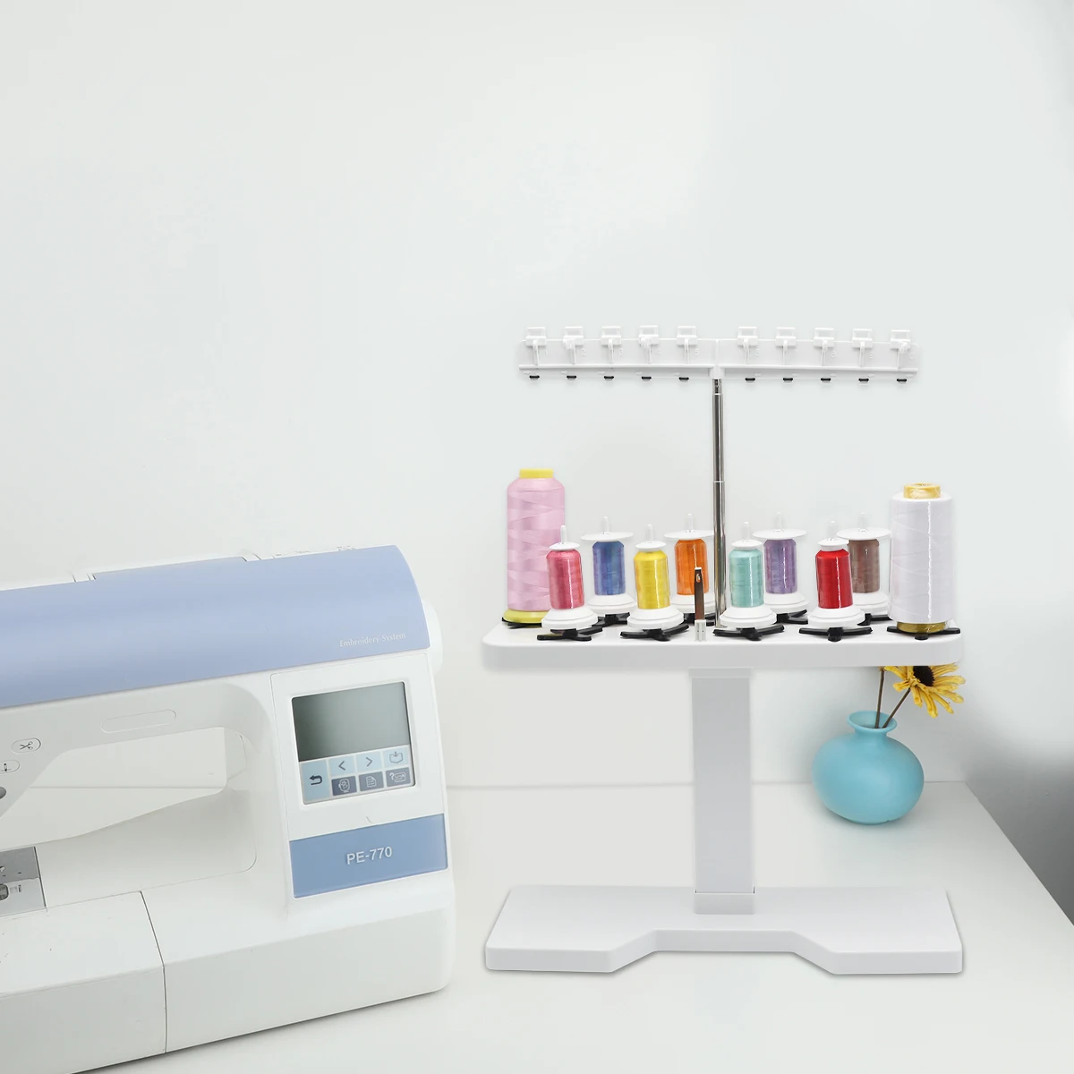 Universal Adjustable Cone Embroidery Thread Spool Holder Stand – 10 ...