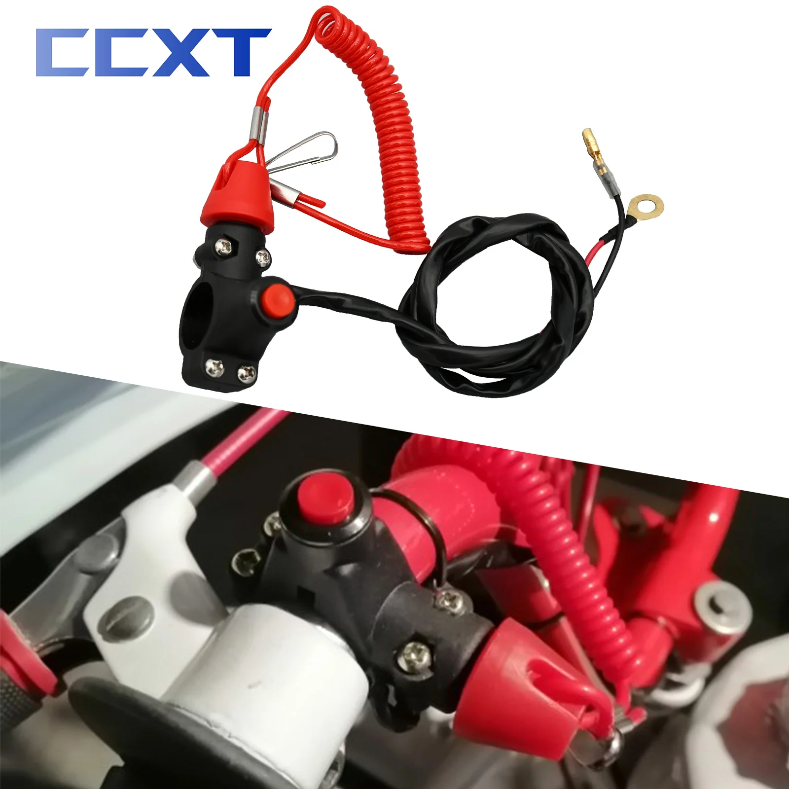 Motorcycle-Engine-Kill-Stop-Switch-Boat-Outboard-Engine-Motor-Kill-Stop ...