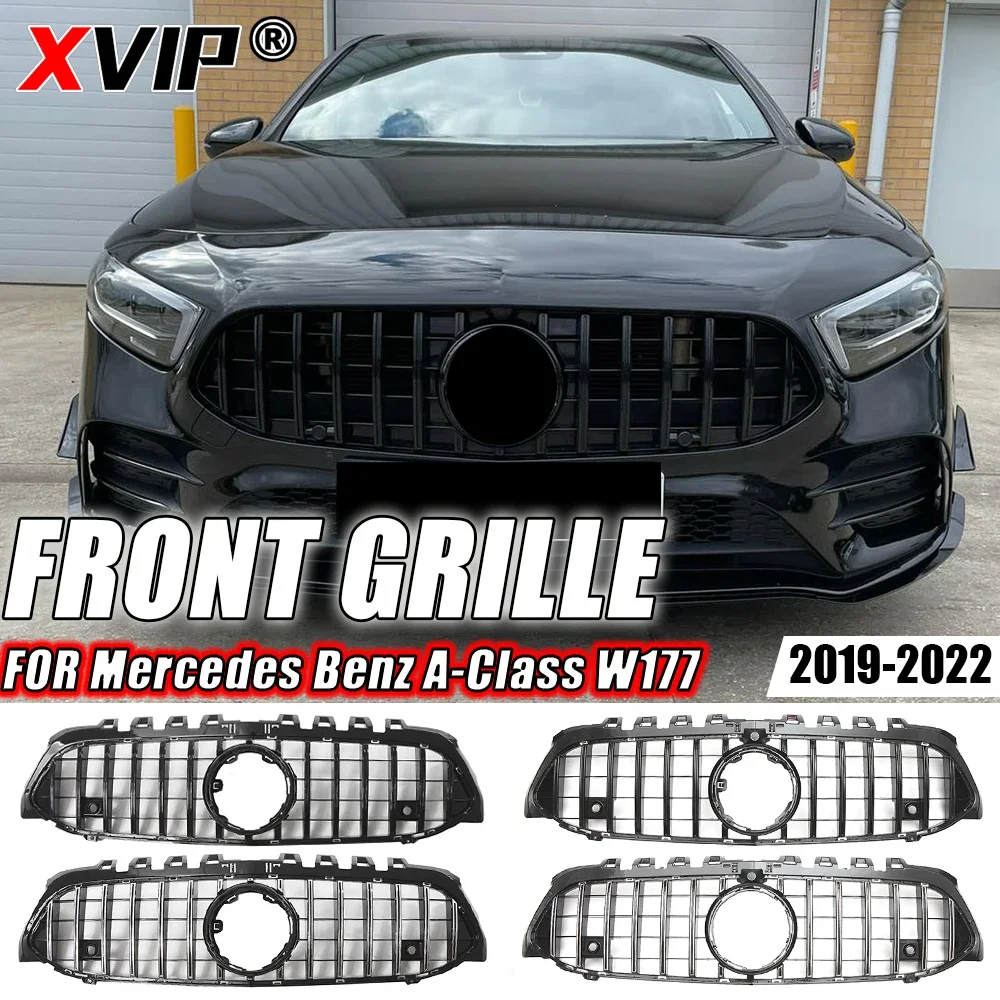 XVIP Chrome GT Style Grille For Mercedes Benz A-Class W177 A180 A200 ...