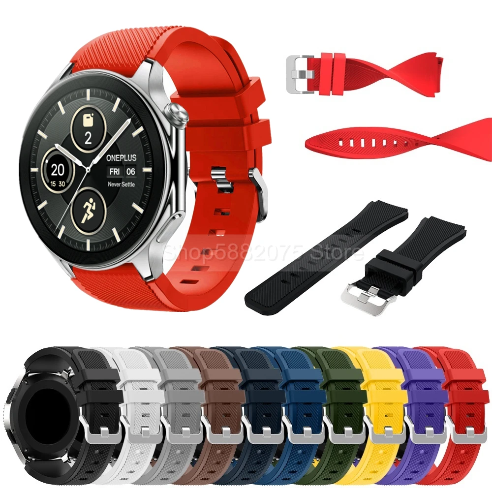 22mm-Silicone-Strap-For-OPPO-Watch-4-Pro-X-Realme-Watch-S-Smart-Watch ...