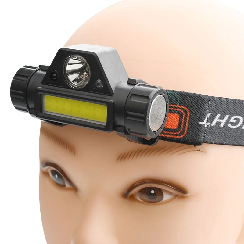 COB-LED-Headlamp-Torch-Rechargeable-Headwear-Flashlight-Outdoor ...