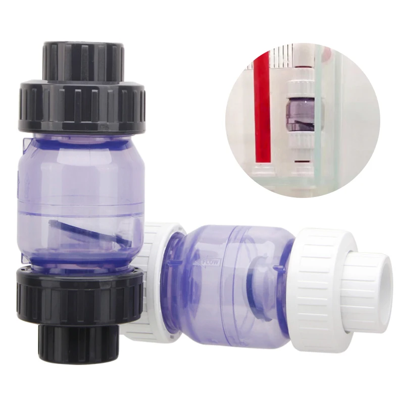 Aquarium-Transparent-Check-Valve-PVC-One-Way-Non-Return-Valve-Fish-Tank ...