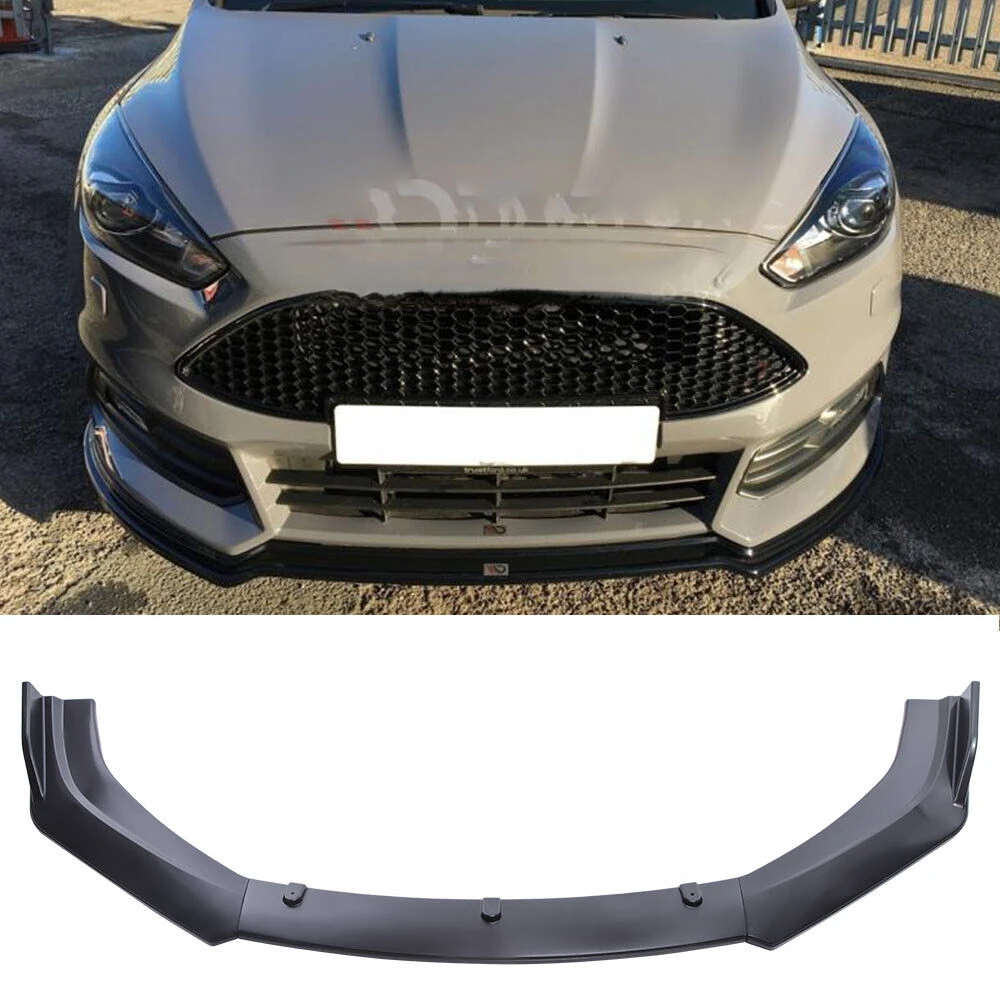 LAICY For Ford Focus 2012 2014 Front Splitter Bumper Lip Chin Spoiler ...
