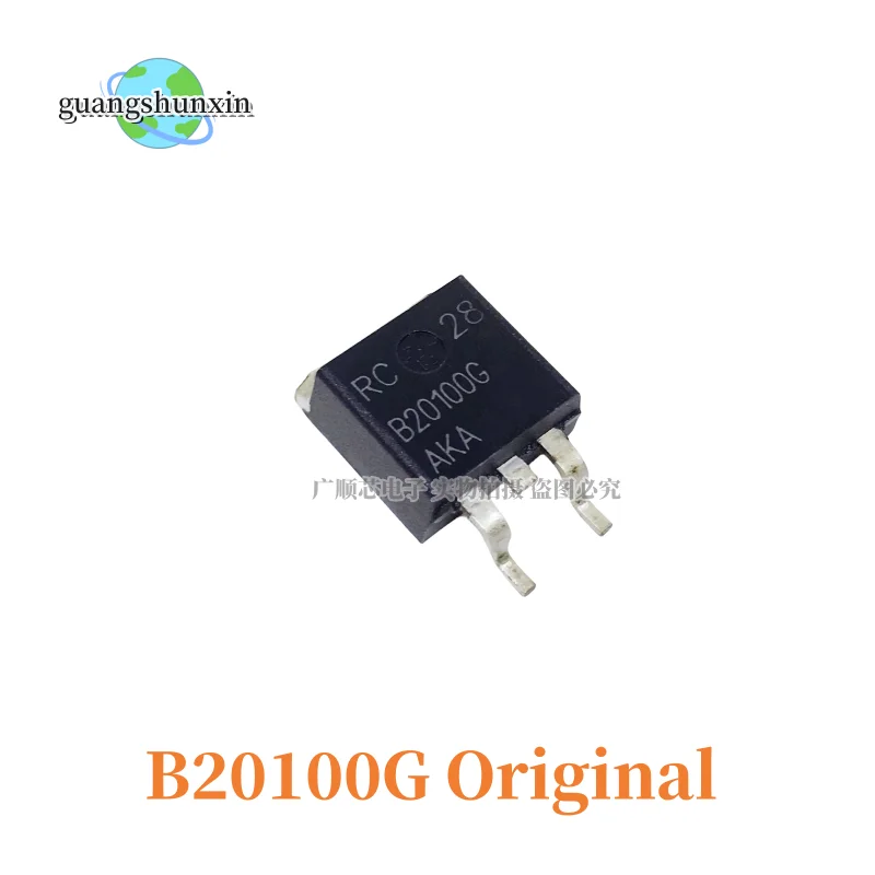 Diodo-Retificador-Schottky-Chip-Original-TO263-MBRB20100CT-MBR20100 ...