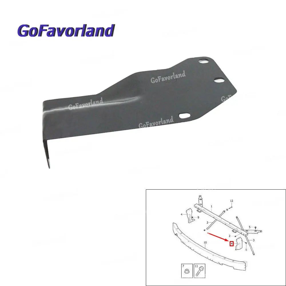 1Pcs Front Section Left Or Right Impact Bar Bracket 31391623 31391624 ...
