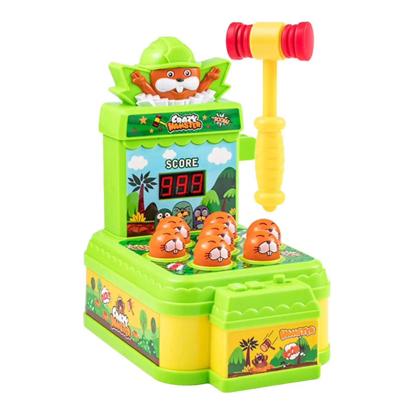 Fun-Whack-a-Animal-Toy-with-Mallet-Cartoon-with-Sound-Pounding-Toy-with ...