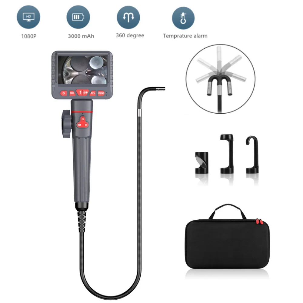 6mm 8.5mm Steering Industrial Endoscope 3m 5m 1080P Two-Way ...