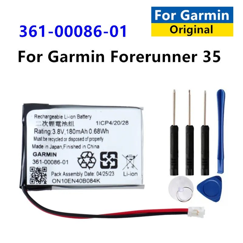 Original-Replacement-Watch-Battery-361-00086-01-180mAh-For-Garmin ...