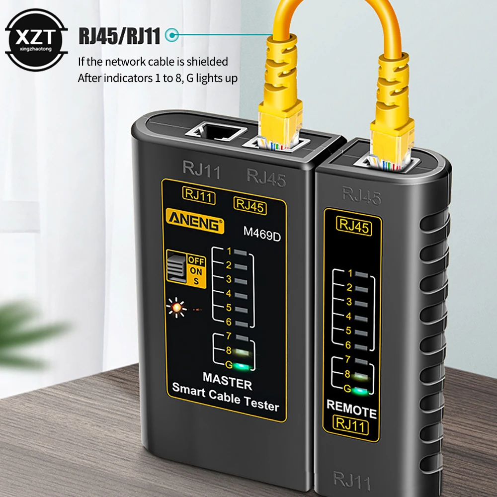 high-quality M469D RJ45 Cable lan tester Network Cable Tester RJ45 RJ11 ...