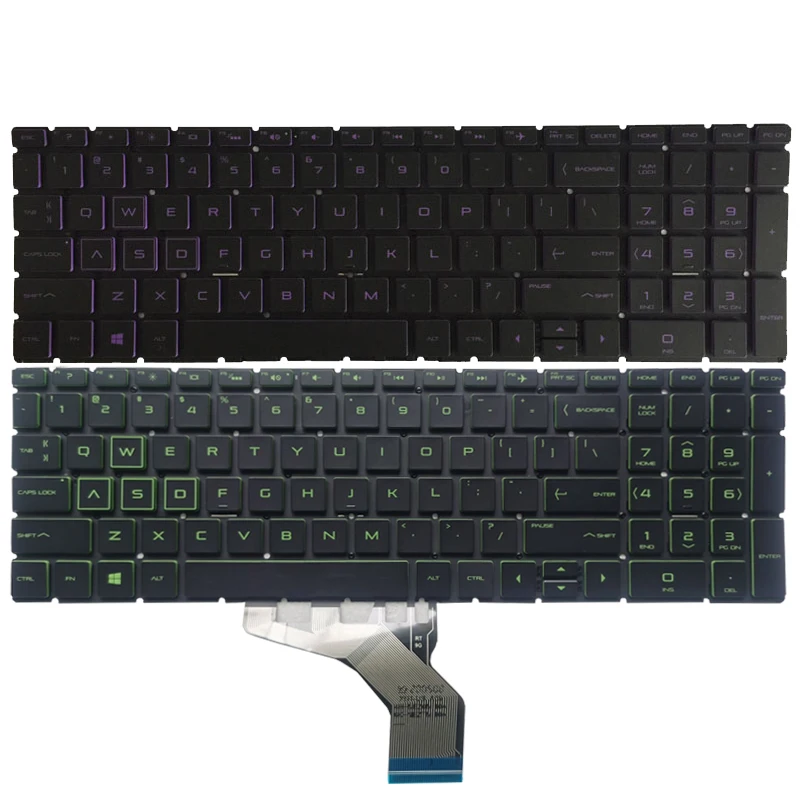 New Us Laptop Keyboard For Hp Pavilion Gaming 15-cx Tpn-c133 15-dk 15t ...