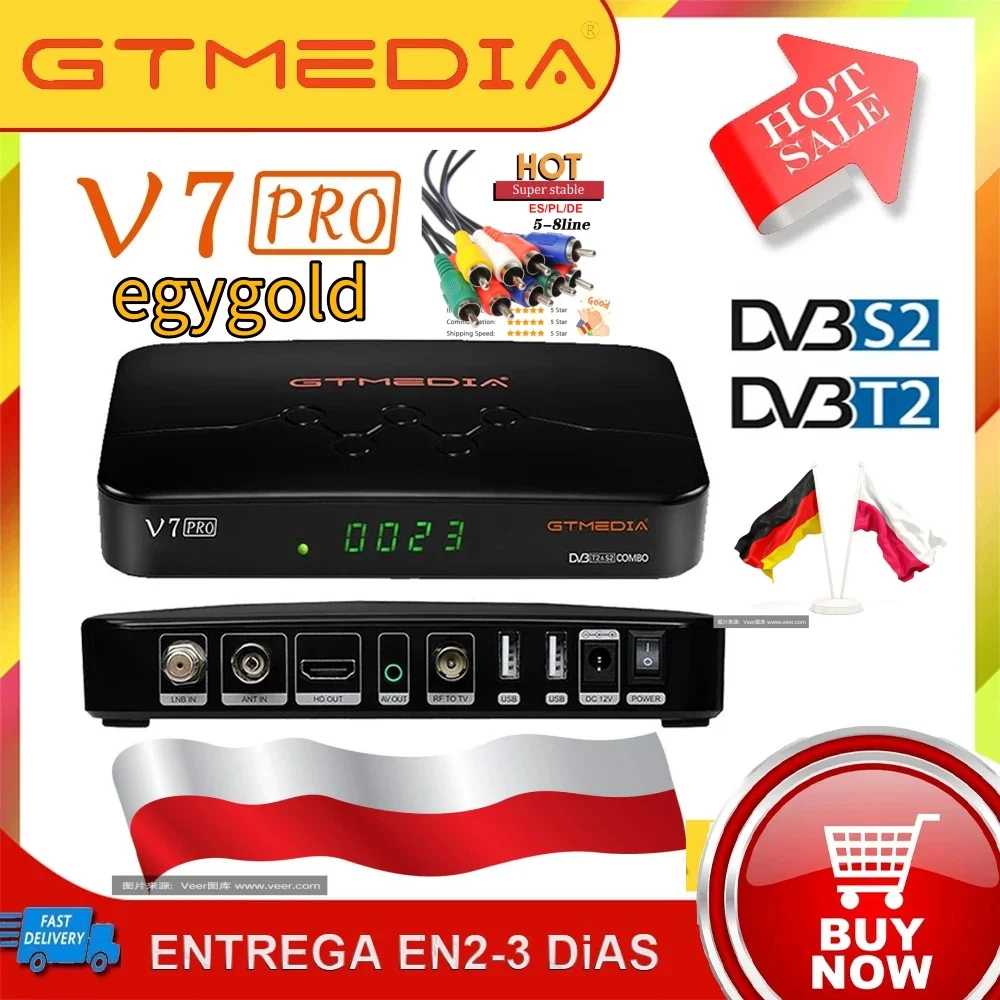 GTMEDIA-V7-S5X-DVB-S2-Receptor-De-Sat-lite-Com-Usb-Wifi-Digital-Gtmedia ...