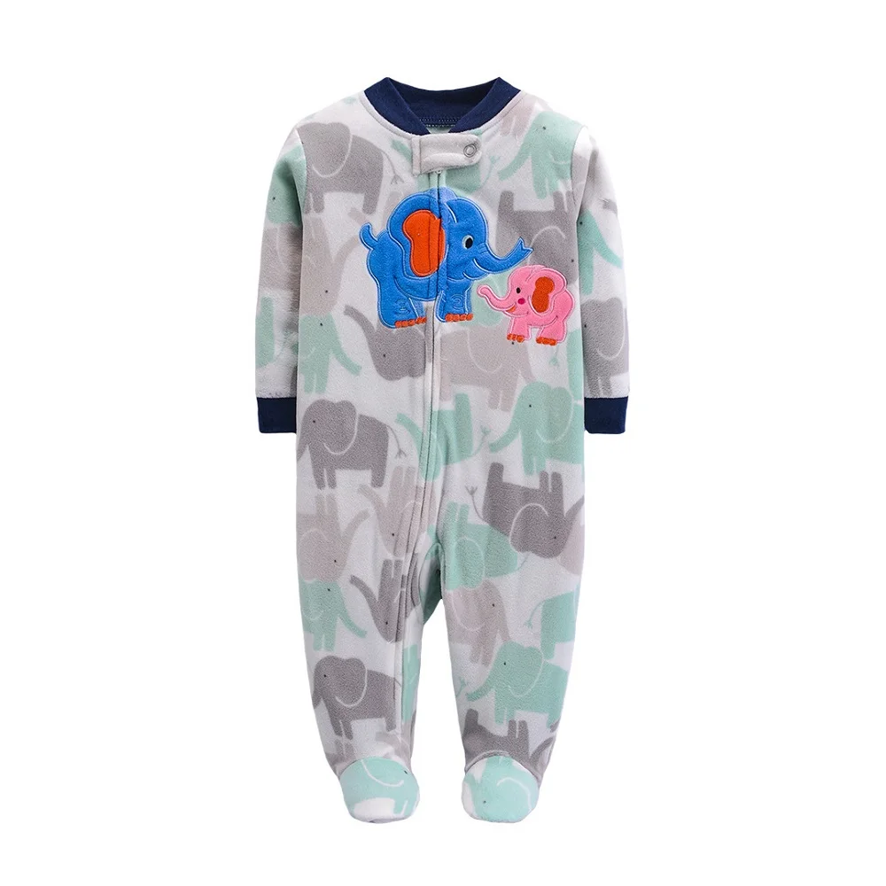 Newborn Baby Boy Girl Overalls Spring Autumn Polar Fleece Infant Baby ...