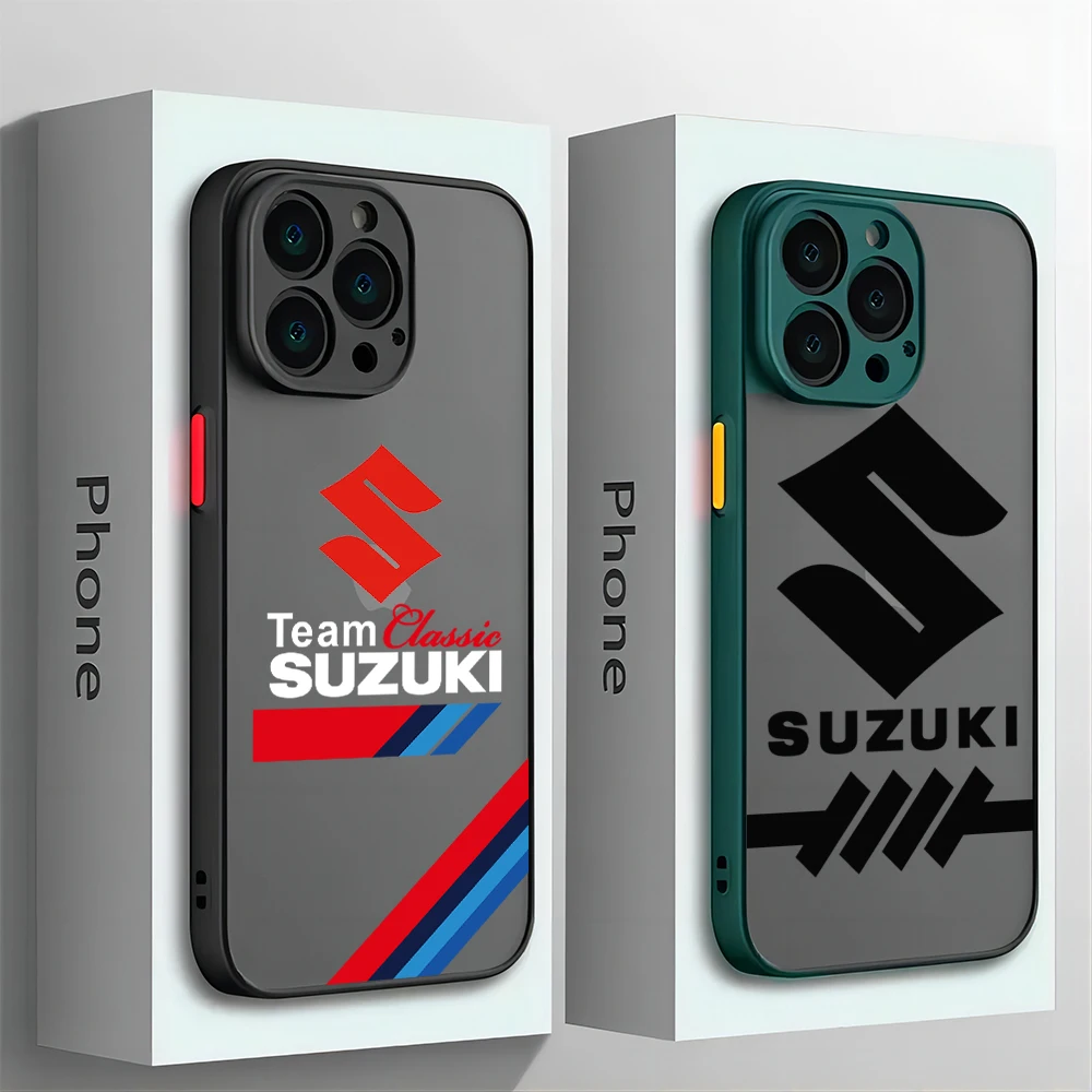 Matte-Phone-Case-Motorcycle-Racing-Suzuki-For-Samsung-S23-S22-S21-S20 ...