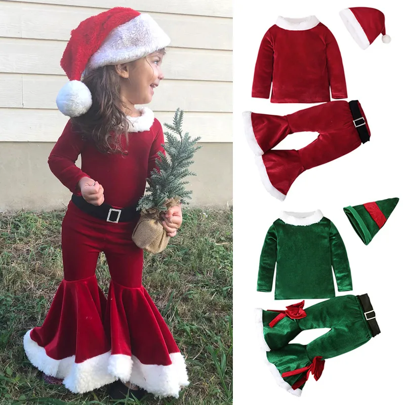 2024 Green Elf Girls Christmas Costume Festival Santa Clause for ...