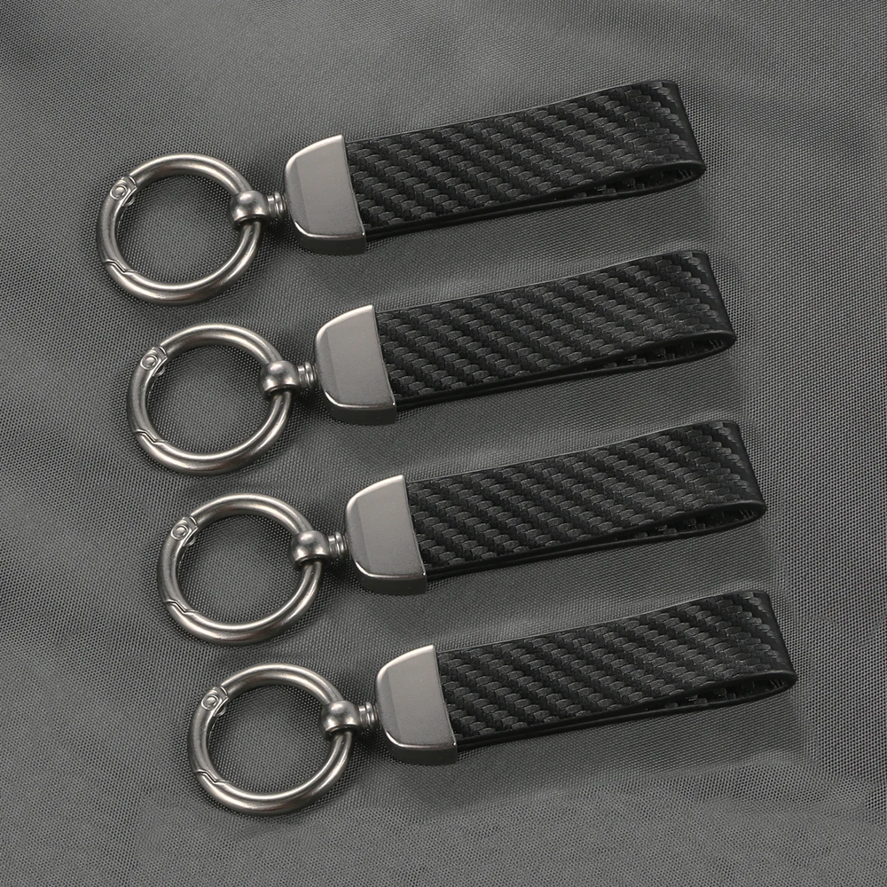 Car Key Chain Carbon Fiber Keyring For Seat Ibiza Toyota Ford RangerBmw Tesla Skoda VW Honda ...