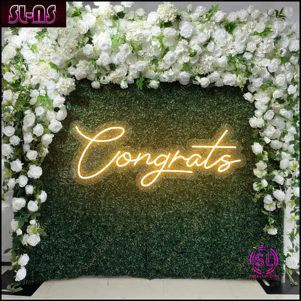 LED-Light-Signs-Wall-Decor-Neon-Congrats-Sign-for-Congratulations ...