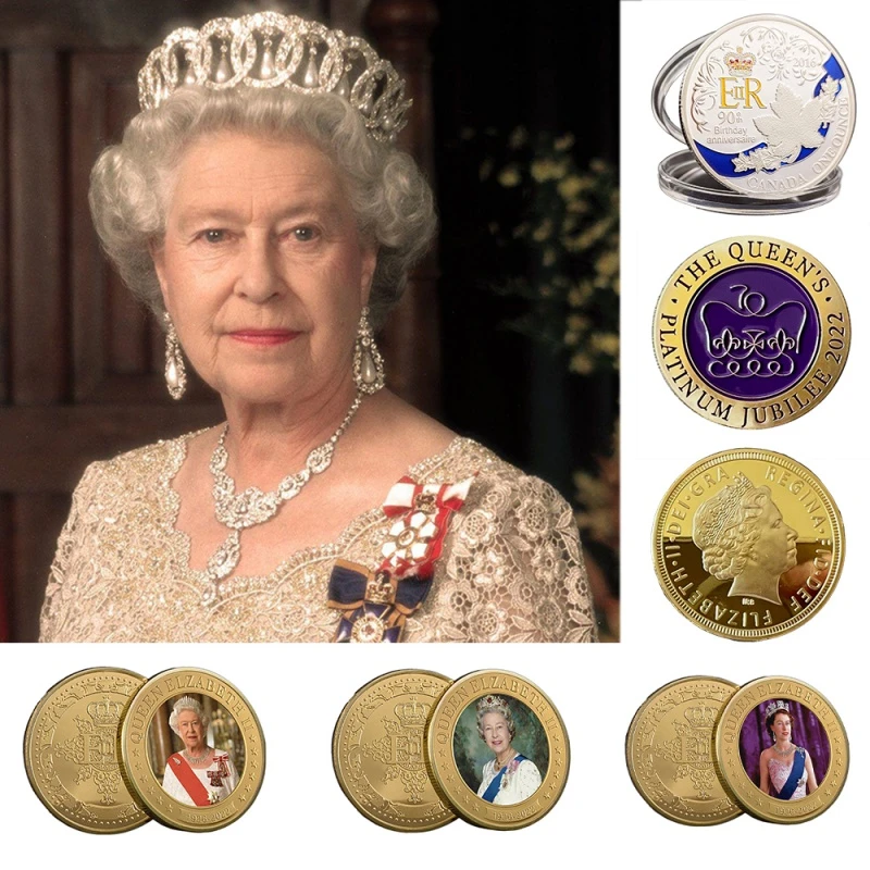 Queen Elizabeth II Commemorative Coin 1926 2022 Her Majesty The Queen Elizabeth II SilverCoins ...