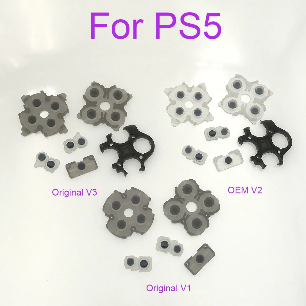 Silicone-Conductive-Rubber-Adhesive-Button-Pad-Keypads-For-PS5-V1-V2-V3 ...