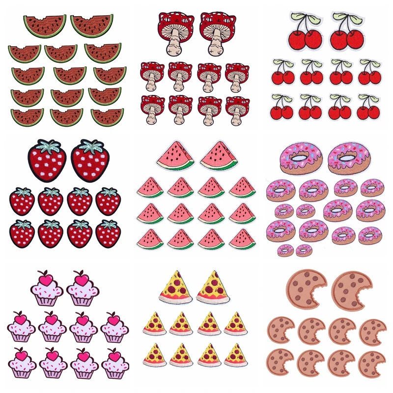 10PCS-lots-Fruit-Embroidery-Patch-Cartoon-Patch-Iron-On-Patches-For ...