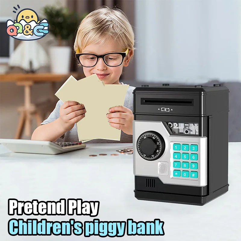 Electronic-Piggy-Bank-Automatic-Mini-Safe-Coins-Cash-Saving-Money-Box ...