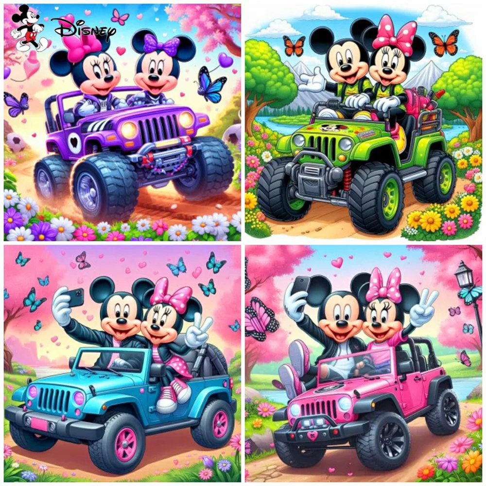 Disney-Full-Round-Diamond-Painting-Cartoon-Mickey-Minnie-Mouse-Diamond ...