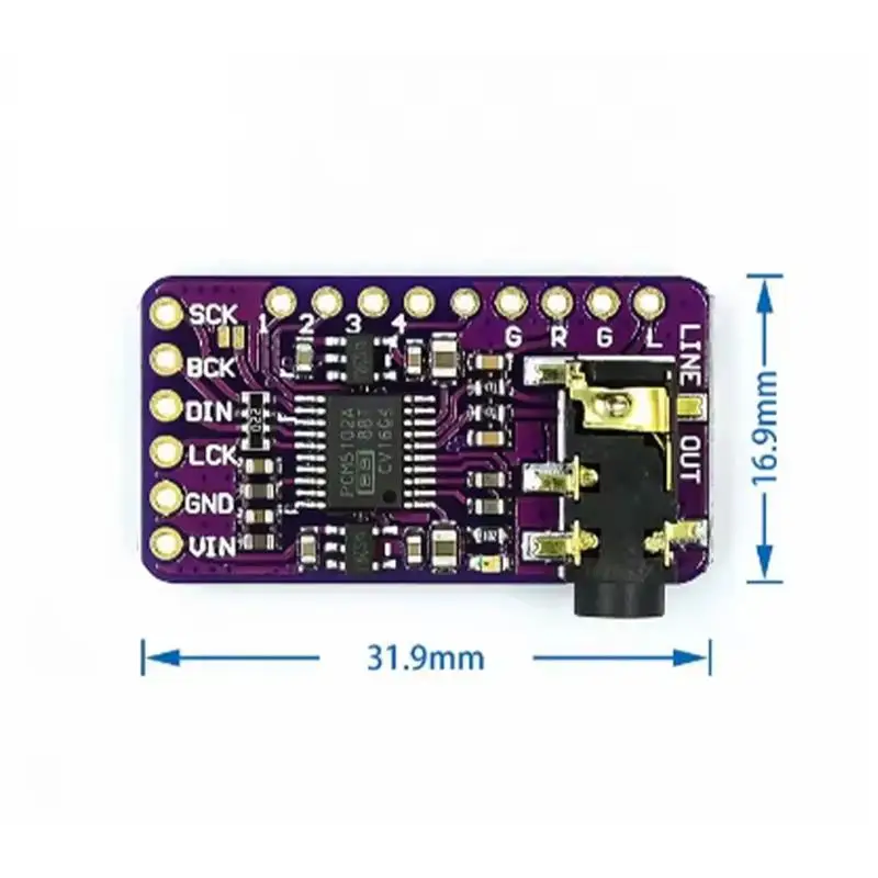 PCM5102A Interface I2S DAC Decoder GY-PCM5102 I2S Player Module For ...