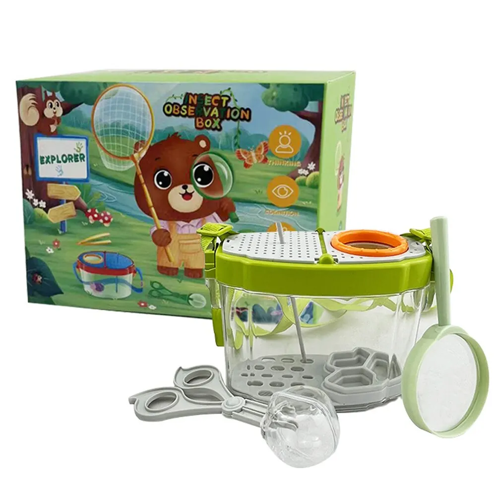 Bug-Viewer-Outdoor-Insect-Box-Magnifier-Observer-Kit-Insect-Catcher ...