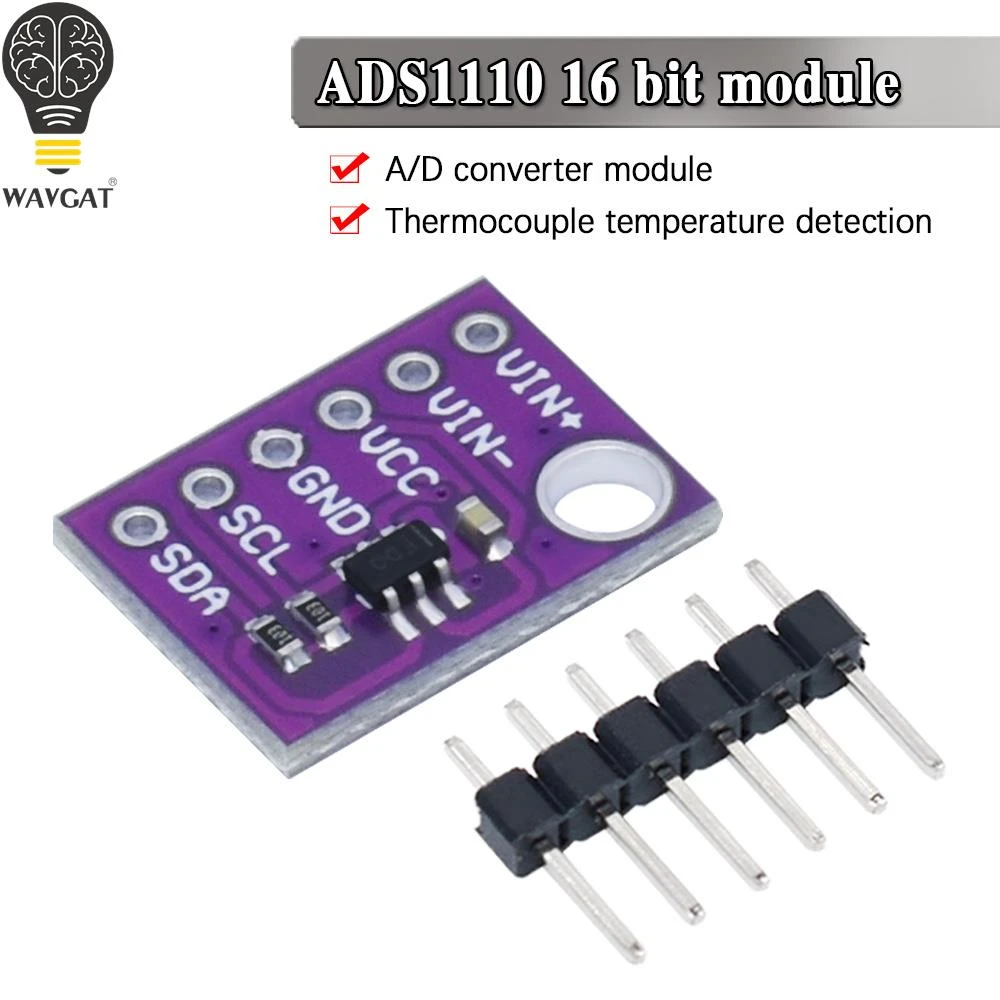 Ads1110 16-bit Analog/digital Ad Convertor Thermocouple Temperature ...