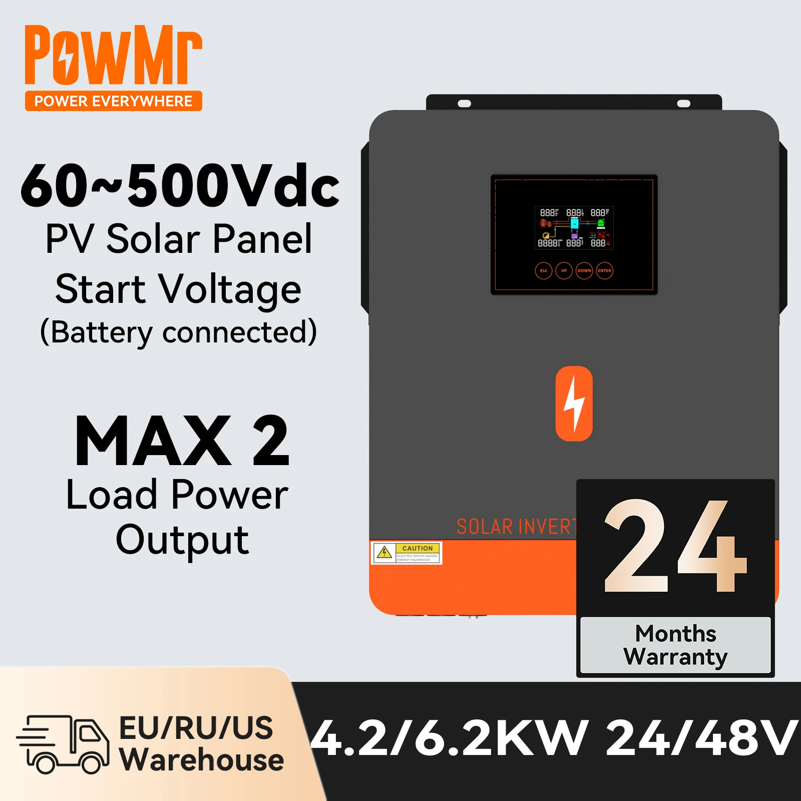 PowMr-Hybrid-Solar-Inverter-On-Grid-48V-24V-MPPT-120A-Grid-Tie-Inverter ...