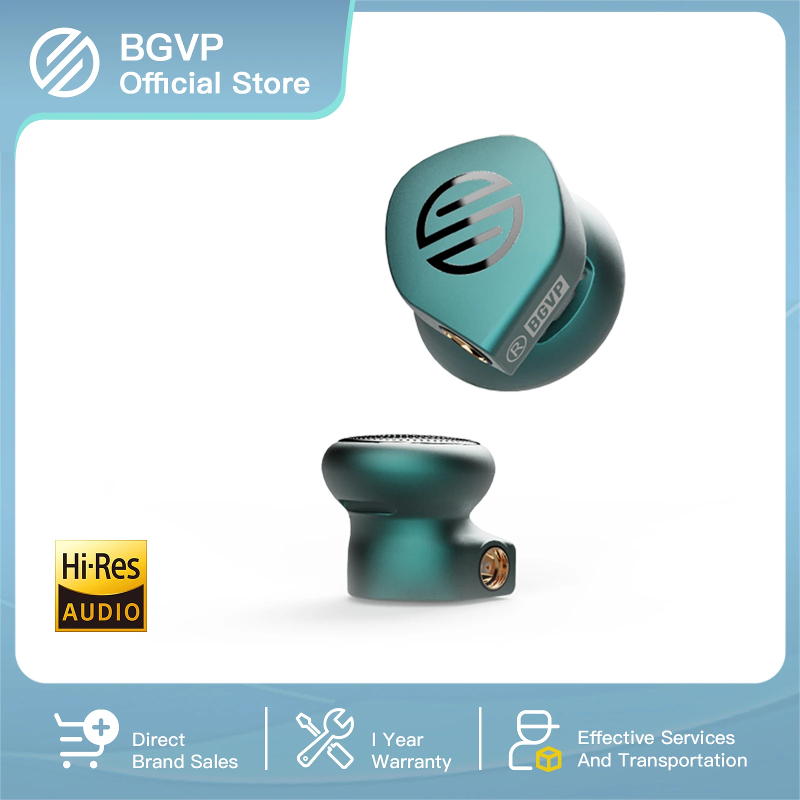 BGVP-DX6-Wired-HiFi-Bass-Metal-Flat-Head-Earplugs-14-2mm-LCP-Liquid ...