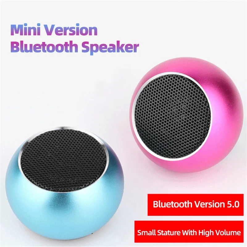 Mini-Wireless-Bluetooth-5-0-Speaker-Portable-Metal-Pluggable-Card ...