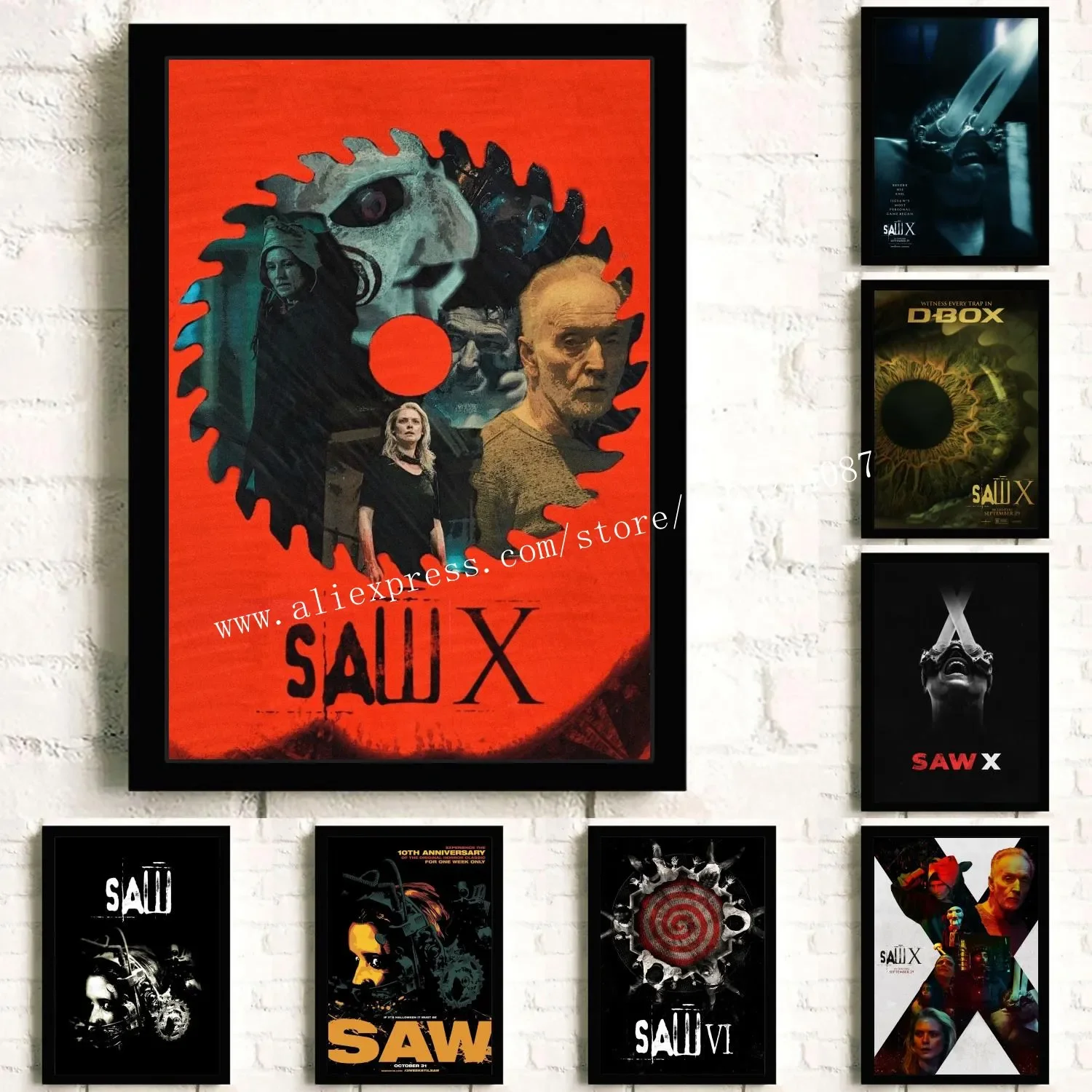 P-ster-decorativo-de-Saw-X-pintura-de-lienzo-arte-de-pared-carteles ...