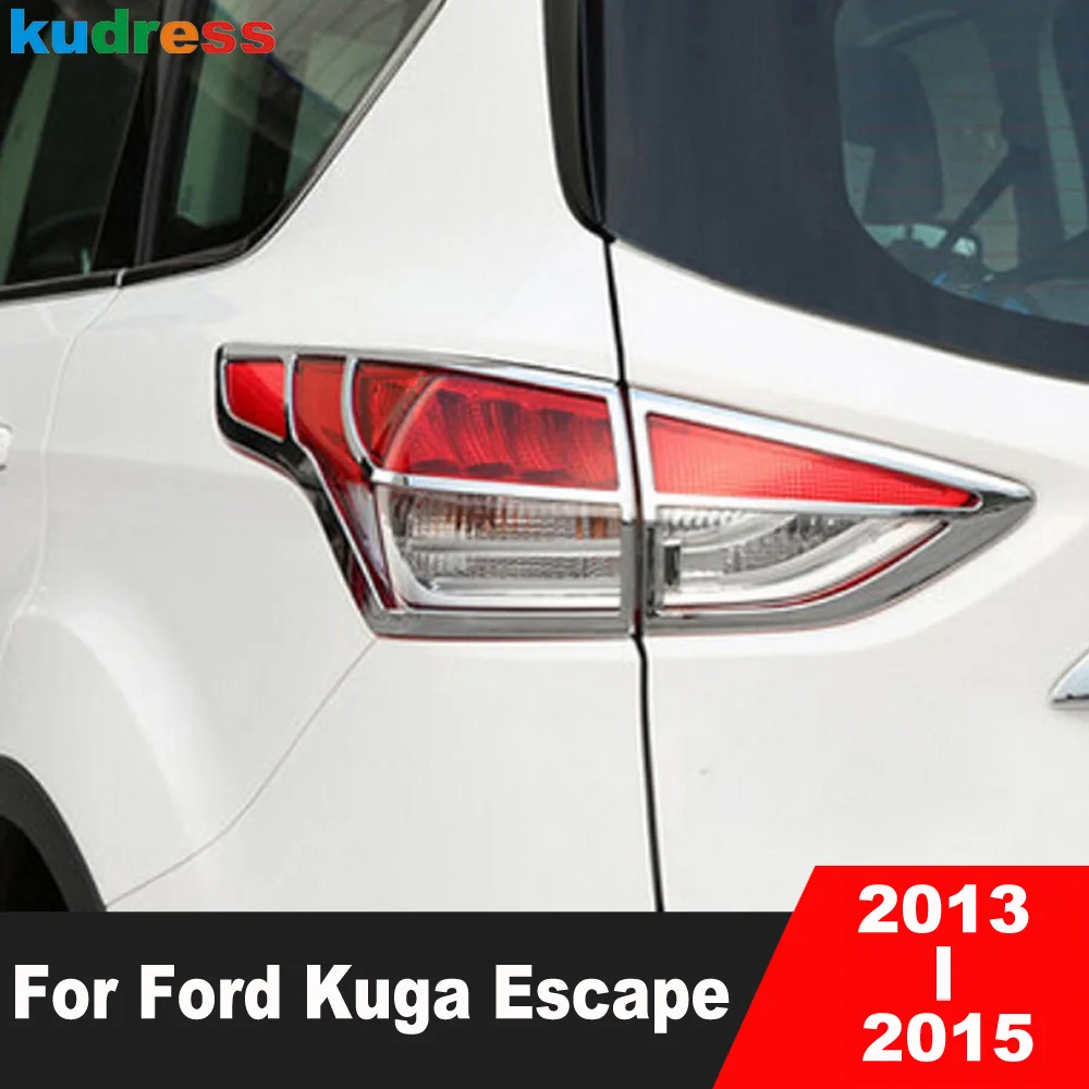 Rear Taillight Cover Trim For Ford Kuga Escape 2013 2014 2015 ABS ...