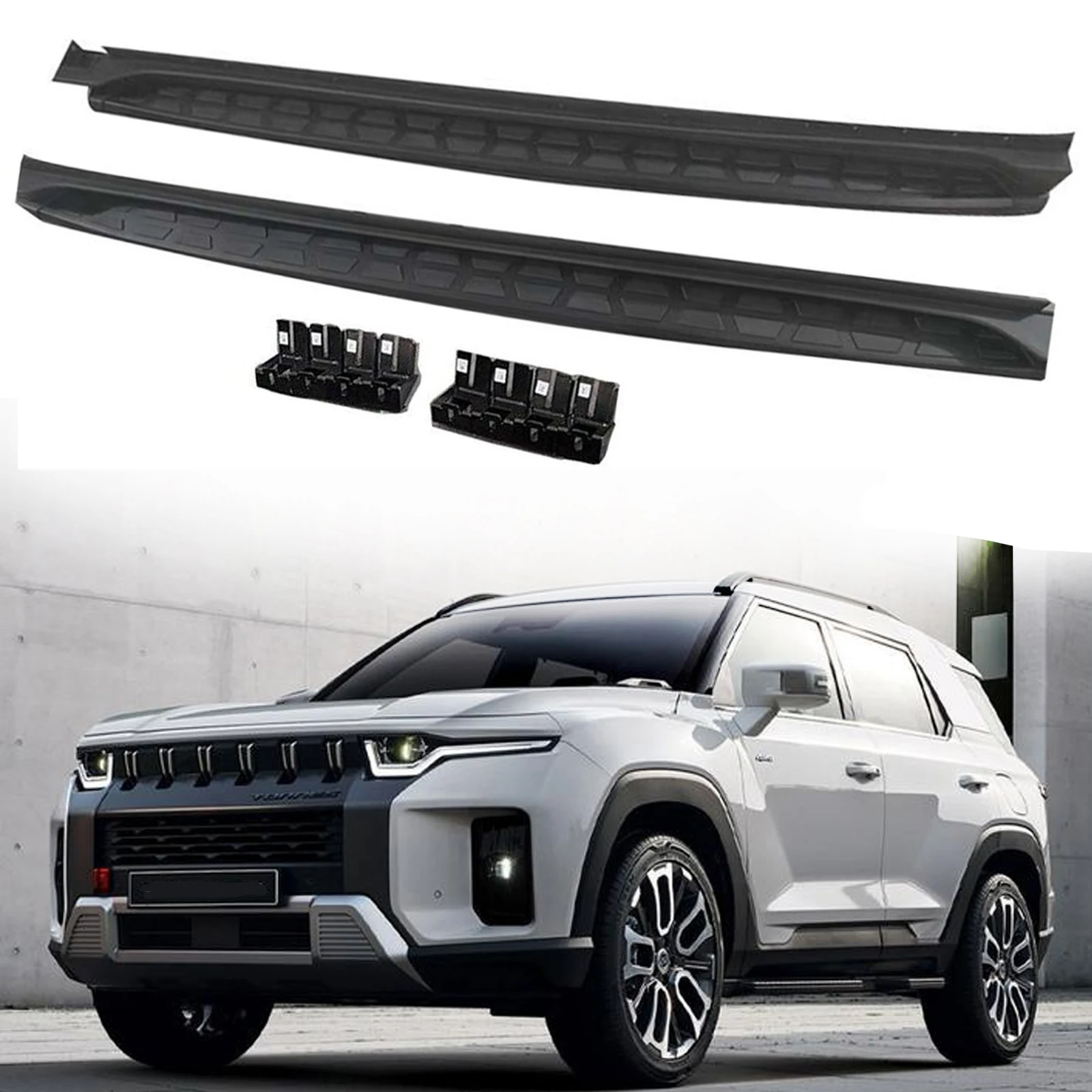 Fixed-Running-Boards-Side-Step-Pedal-Nerf-Bar-Fits-for-SsangYong-Torres ...