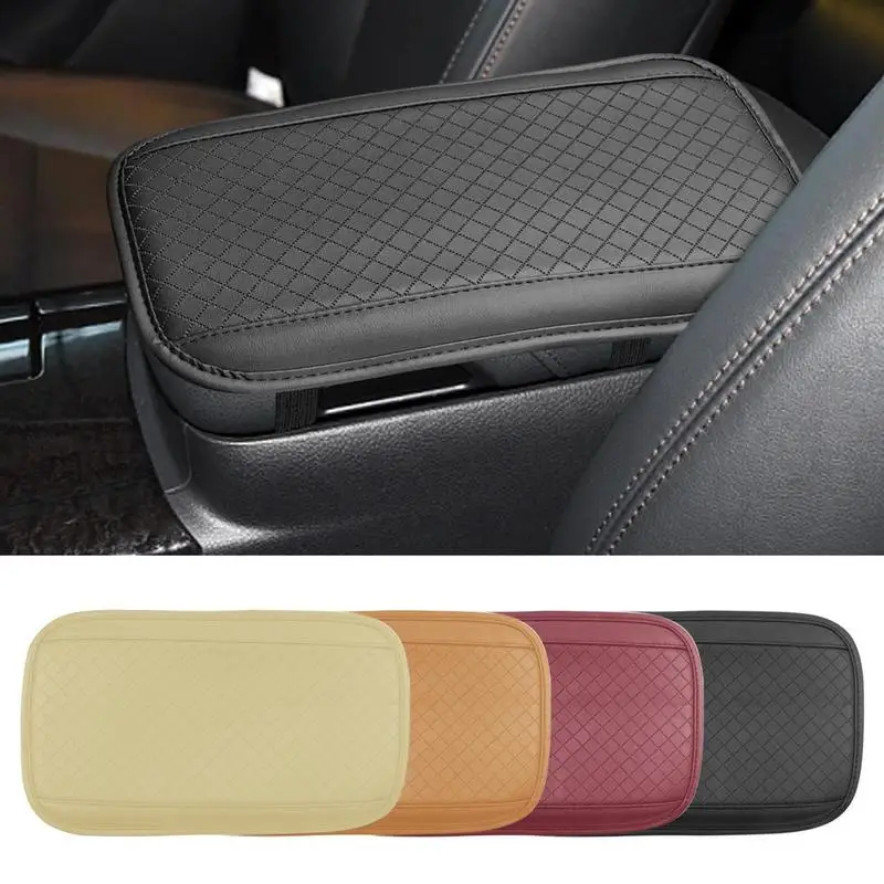 Car-Armrest-Pad-Soft-PU-Leather-Arm-Rest-Cushion-Universal-Waterproof ...