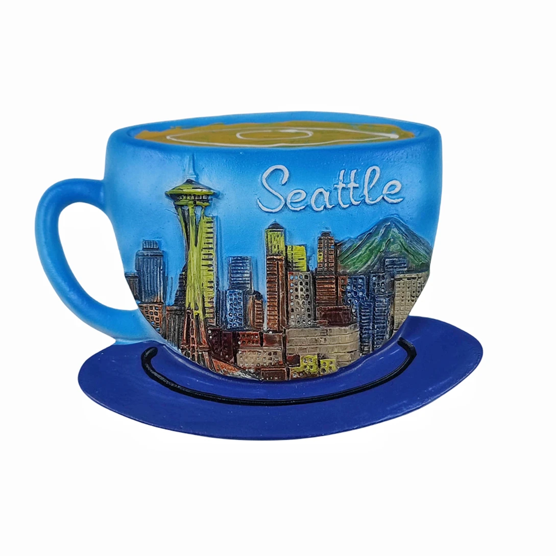 Seattle-USA-3D-Fridge-Magnet-Souvenir-Gift-Resin-Handmade-Seattle ...