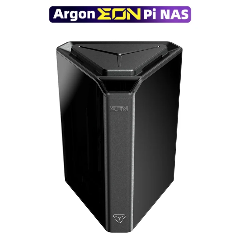 Argon EON Pi NAS Case 4-BAY SATA HDD SDD Network Attached Storage Fan OLED RTC Aluminum ...