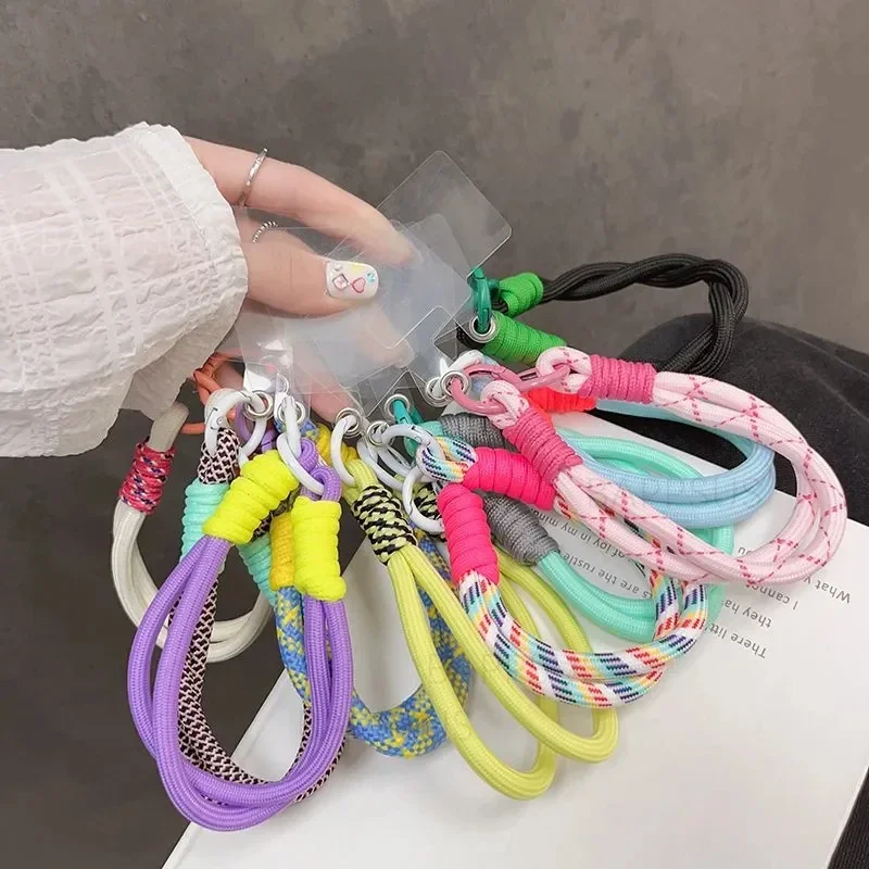 Braided-Phone-Straps-Cord-Hang-Mobile-Phone-Charm-Holder-Short-Lanyard ...