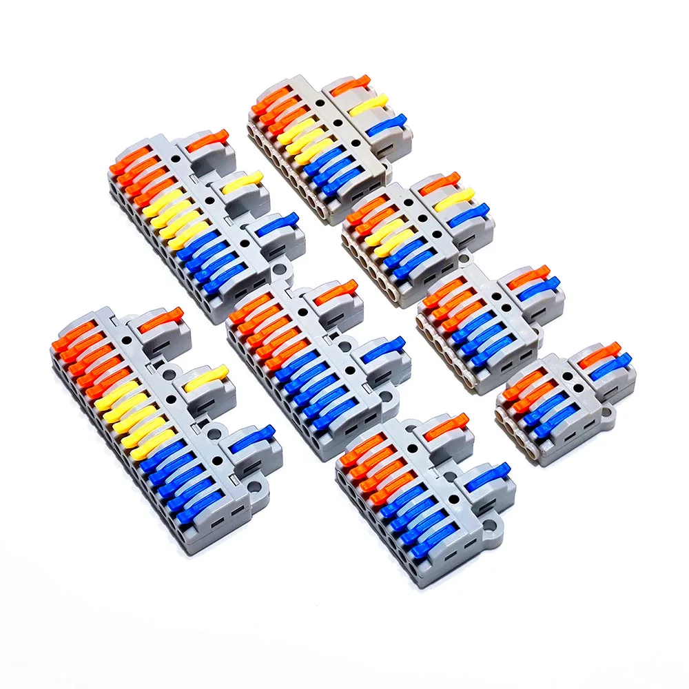 Quick Wire Connectors push-in Terminal Block Wire Connection mini fast ...