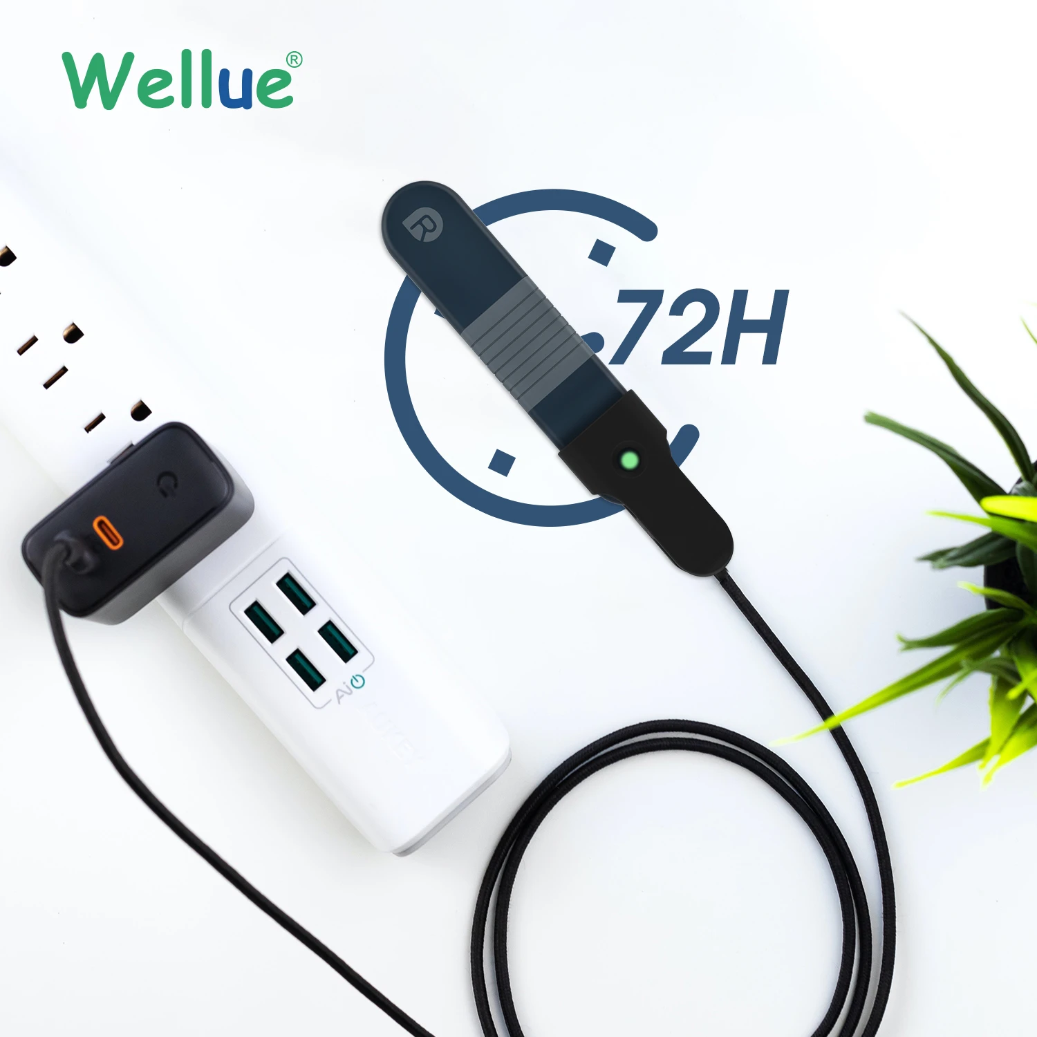 Wellue ER1 24-hour ECG Holter Monitor Fast Diagnoise With Free AI Analysis Household Health ...
