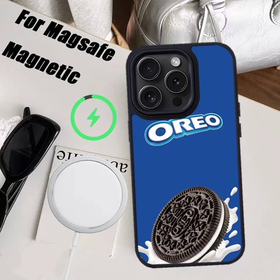 Capa Iphone Oreo ORRO IPhone 16 Series Case Vegan Leather Flip Wallet