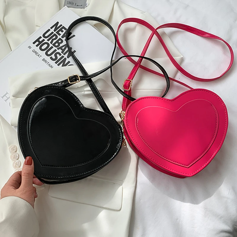 New-Women-s-Love-Heart-Shaped-Crossbody-Bag-Large-Capacity-PU-Leather ...
